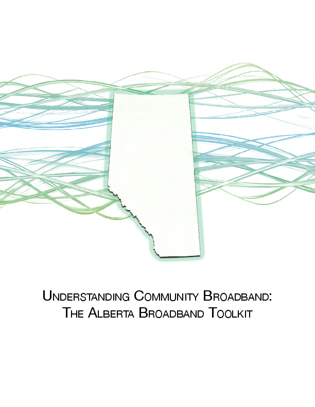 (PDF) Understanding Community Broadband: The Alberta Broadband toolkit