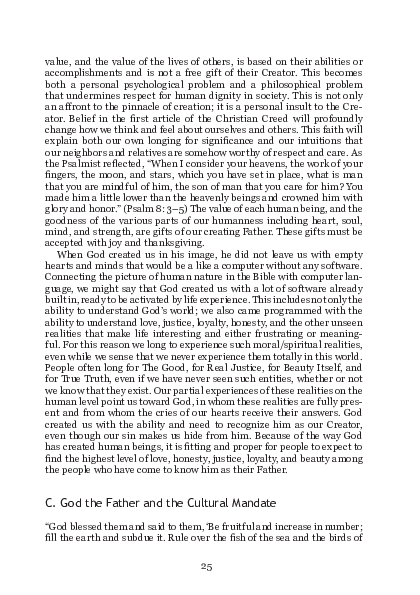 (PDF) The Cultural Mandate