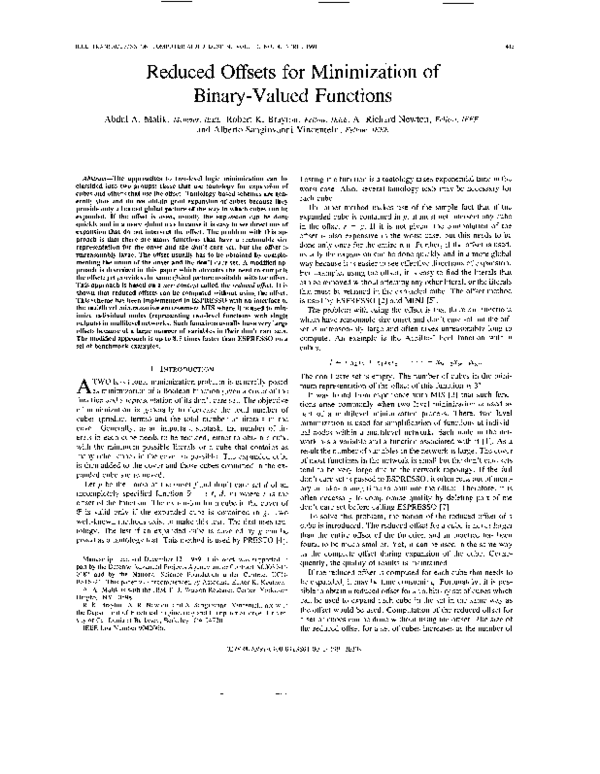 (PDF) Reduced offsets for minimization of binary-valued functions