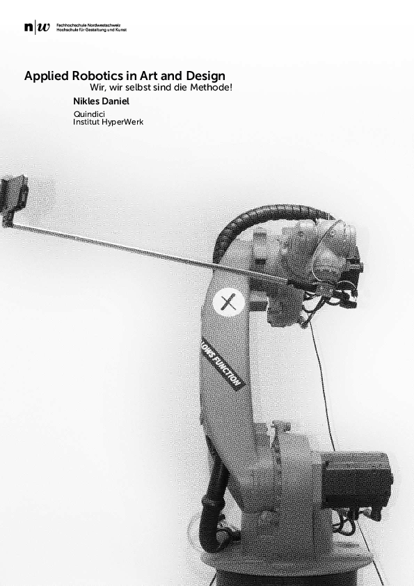 (PDF) Applied Robotics in Art and Design