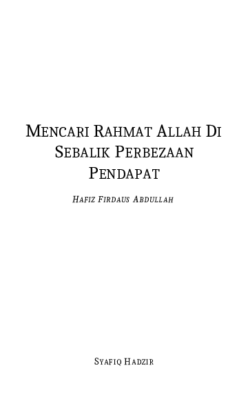 (PDF) Mencari Rahmat Allah Di Sebalik Perbezaan Pendapat.pdf