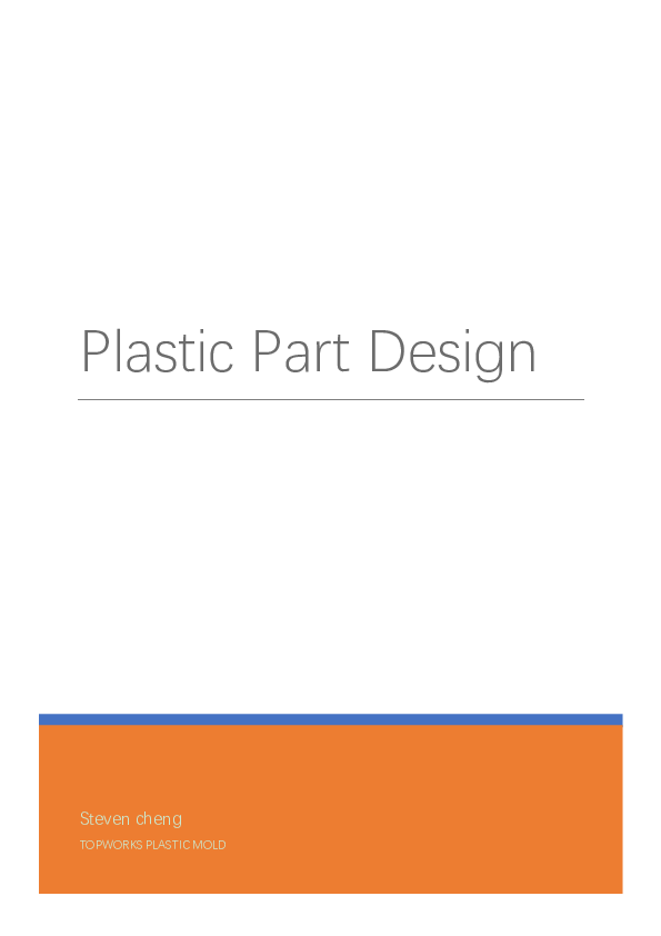 (PDF) Plastic Part Design