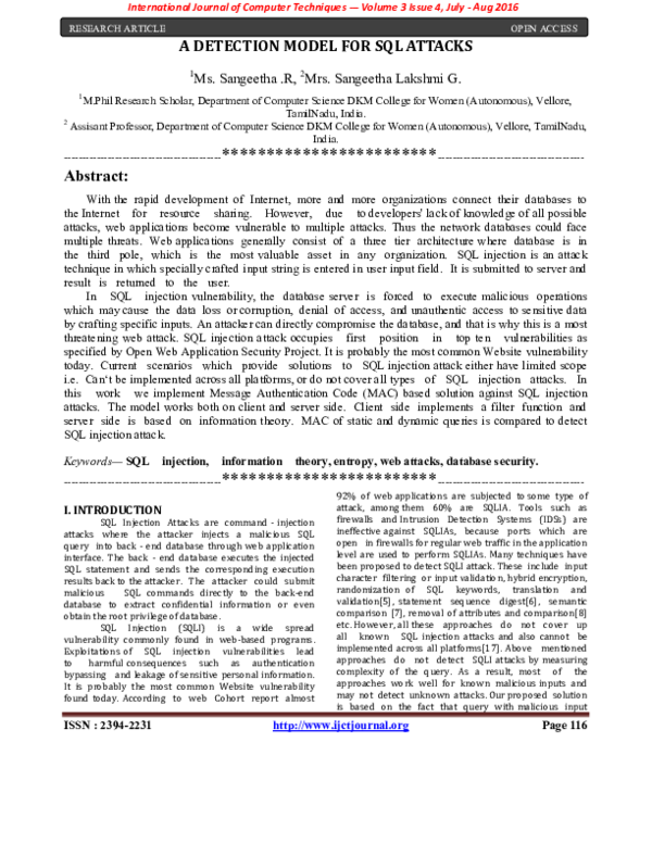 (PPT) SQL Injection | Shahzaib Ahmed - Academia.edu