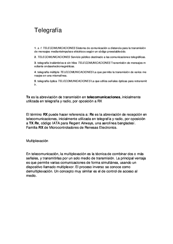 (DOC) Telegrafía