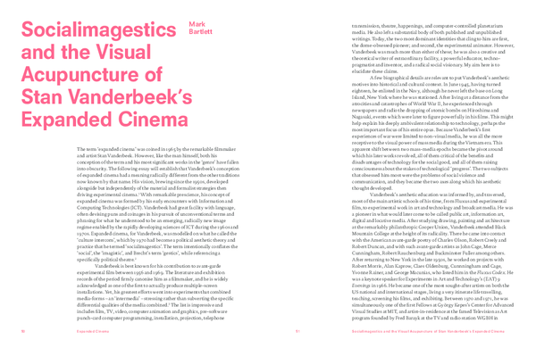 (PDF) Socialimagestics and the Visual Acupuncture of Stan Vanderbeek's Expanded Cinema