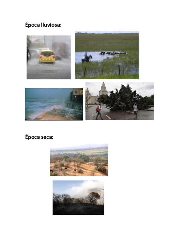(DOC) Época lluviosa: Época seca