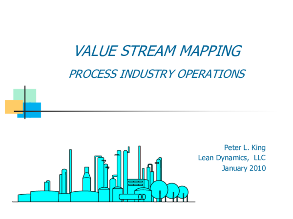 (PDF) VALUE STREAM MAPPING PROCESS INDUSTRY OPERATIONS