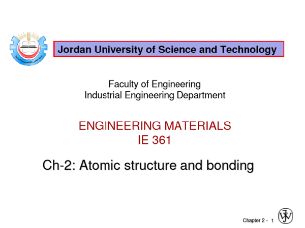 (PDF) Chapter 2 Atomic structure and bonding