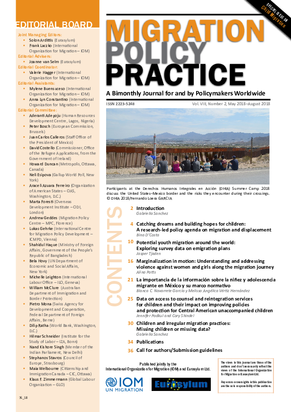 (PDF) MIGRATION POLICY PRACTICE: Special Issue on Children and ...