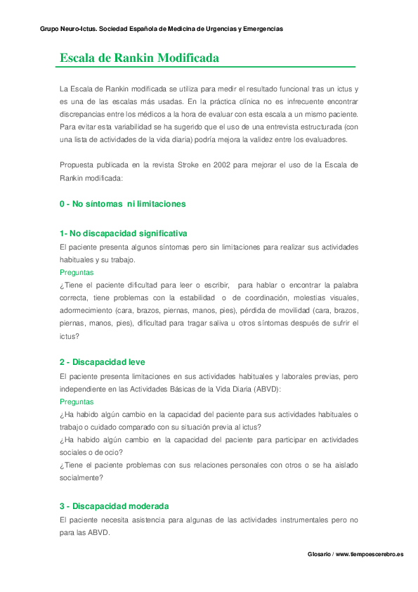 (PDF) Grupo Neuro-Ictus. Sociedad Española de Medicina de Urgencias y ...