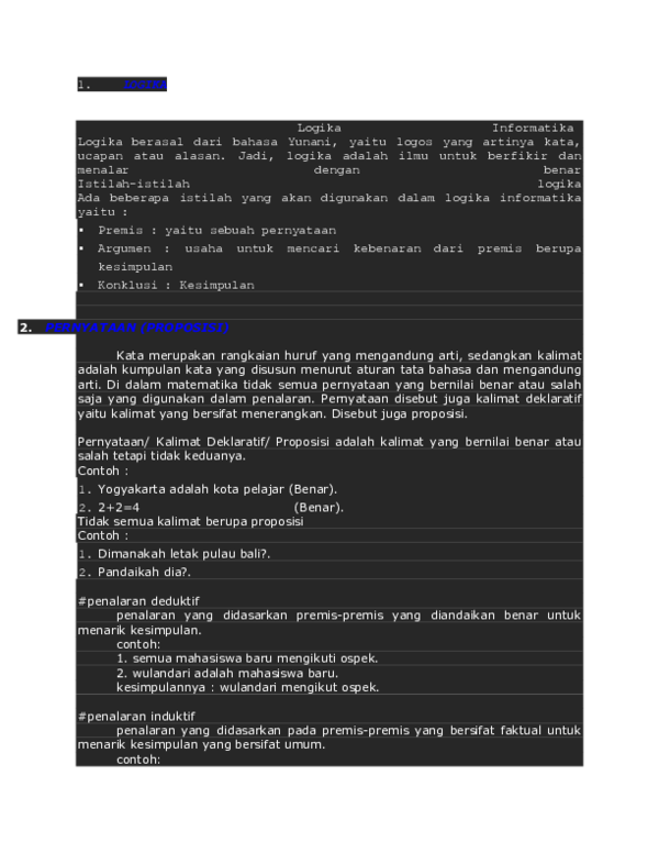 (DOC) Logika informatika