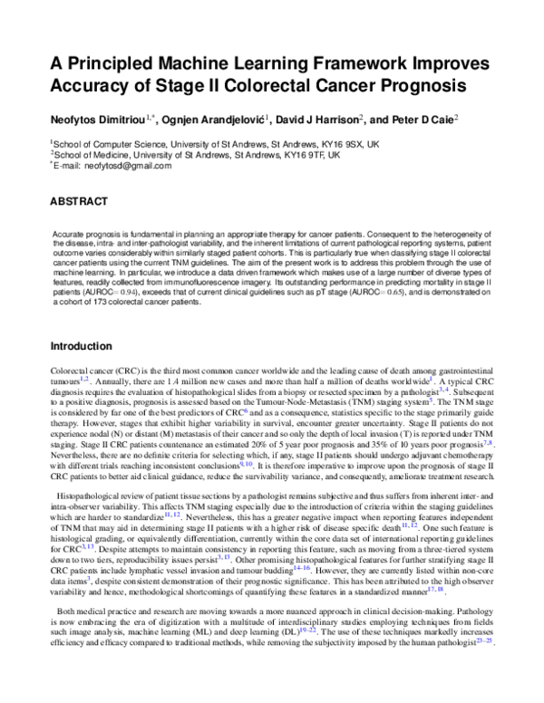 (PDF) A Principled Machine Learning Framework Improves Accuracy of ...