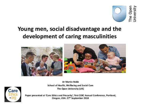(PPT) Young men, social disadvantage and the development of caring ...