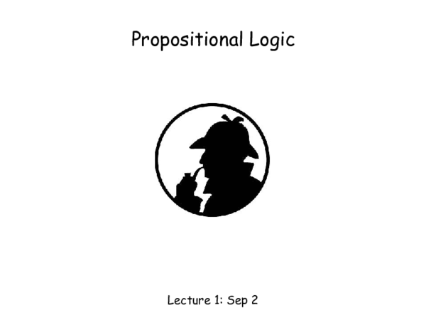 (PDF) Propositional Logic Lecture 1: Sep 2 Content