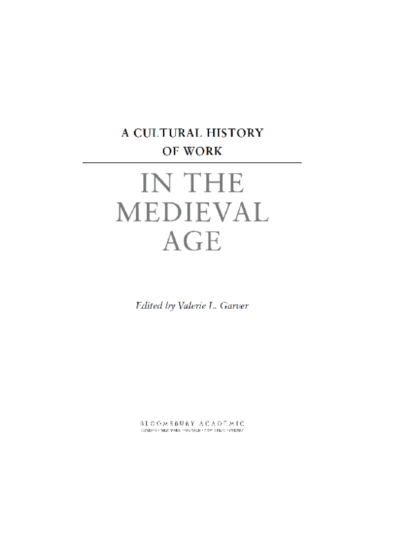 (PDF) Work and Workplaces [Medieval], M. D. Ito, Chapter 3, A Cultural ...