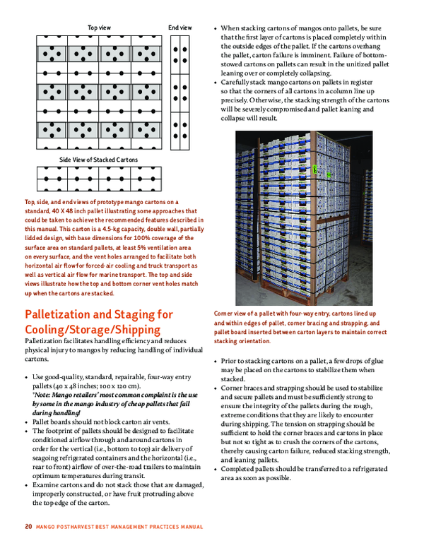 (PDF) Palletization and Staging for Cooling/Storage/Shipping