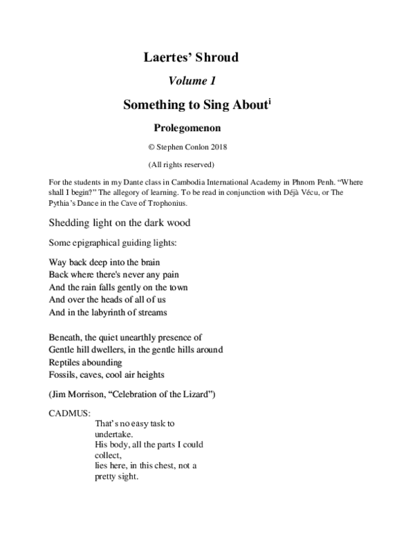 (DOC) Laertes Shroud (for my students)