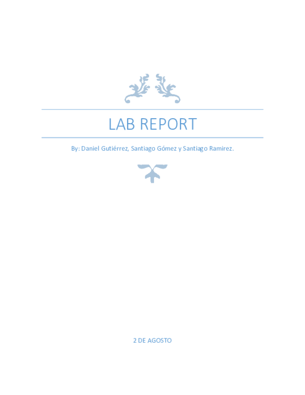 (DOC) LAB REPORT