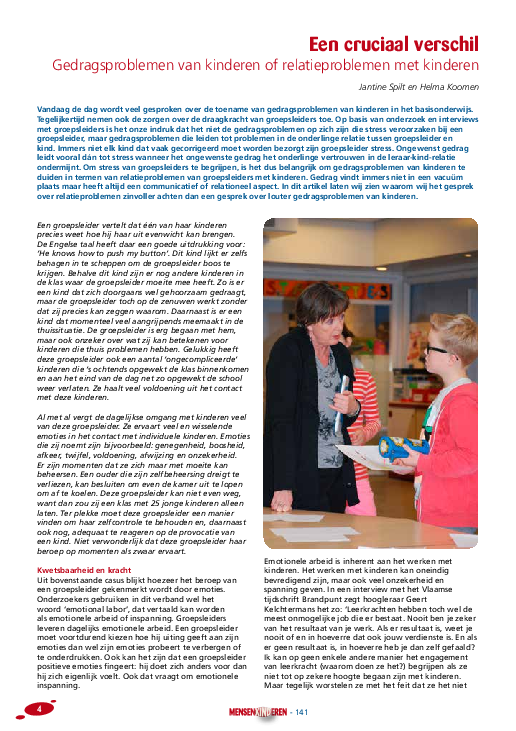 (PDF) Spilt & Koomen 2014 MK 141 Een cruciaal verschil p4-