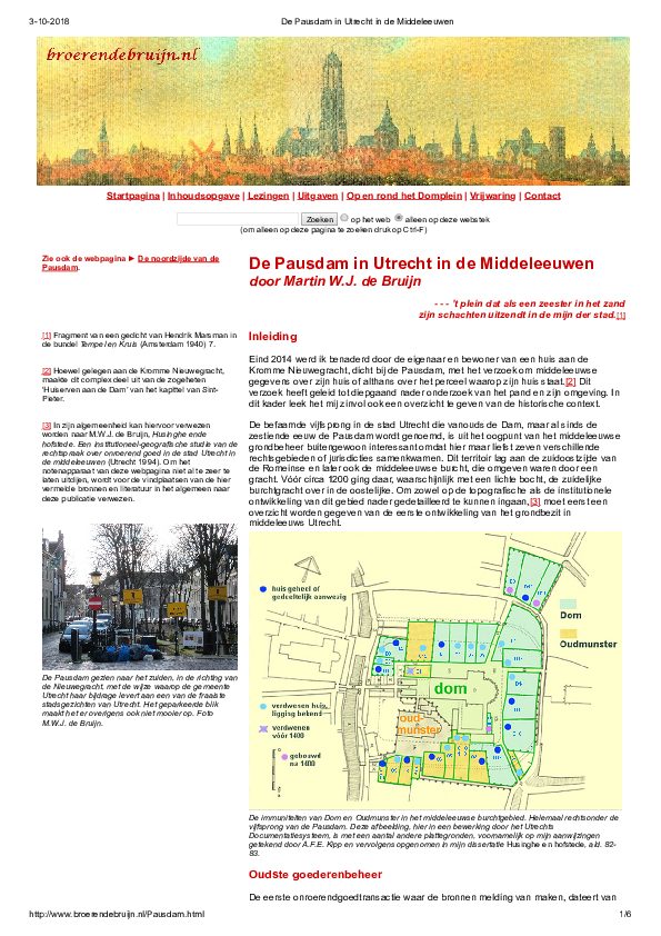(PDF) De Pausdam in Utrecht in de Middeleeuwen