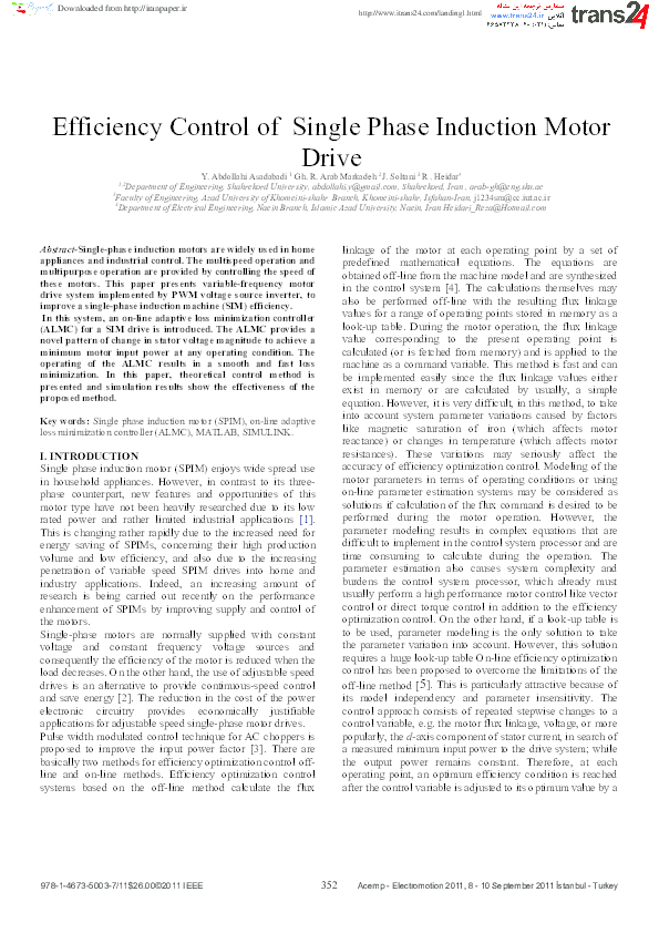 (PDF) A novel technique for optimal efficiency control of a current-source inverter-fed ...