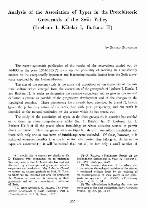 (PDF) Analysis of the Association of Types in the Protohistoric ...