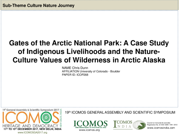 (PPT) Gates of the Arctic National Park: A Case Study of Indigenous ...
