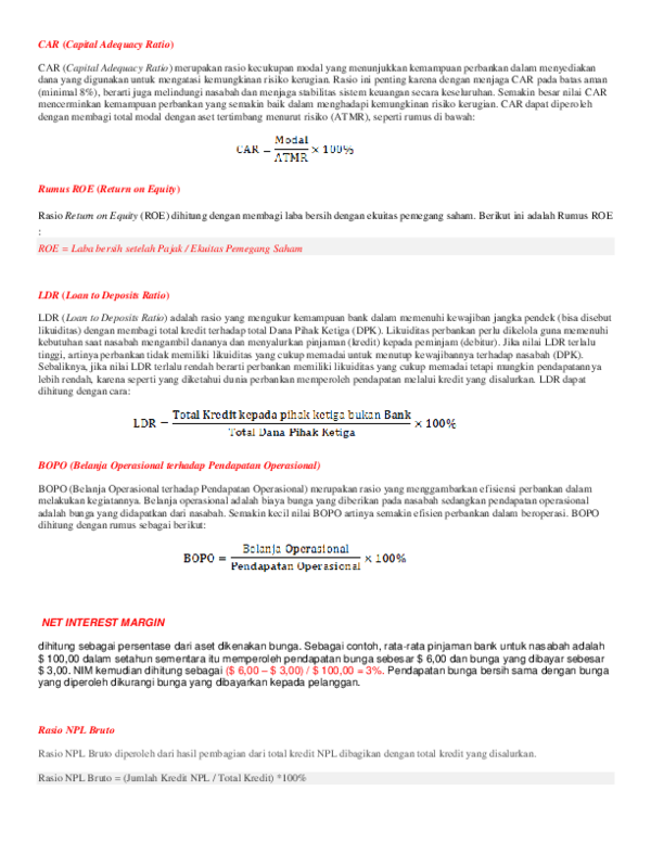 (DOC) RUMUS RASIO KEUANGAN