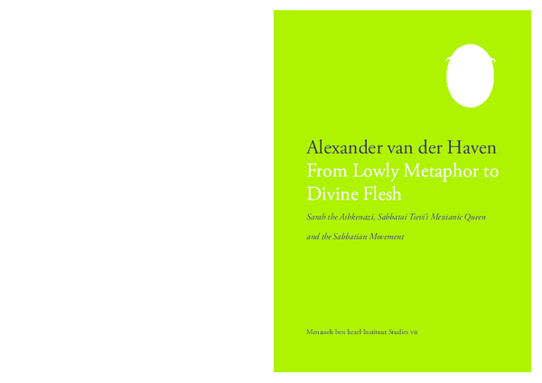 (PDF) From Lowly Metaphor to Divine Flesh: Sarah the Ashkenazi ...
