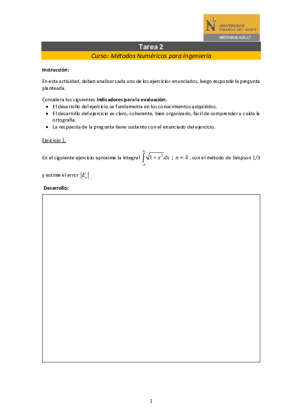 (DOC) T2 métodos numéricos