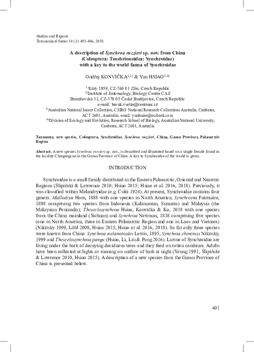 (PDF) Ondřej Konvička, Yun Hsiao. 2018. A description of Synchroa ...