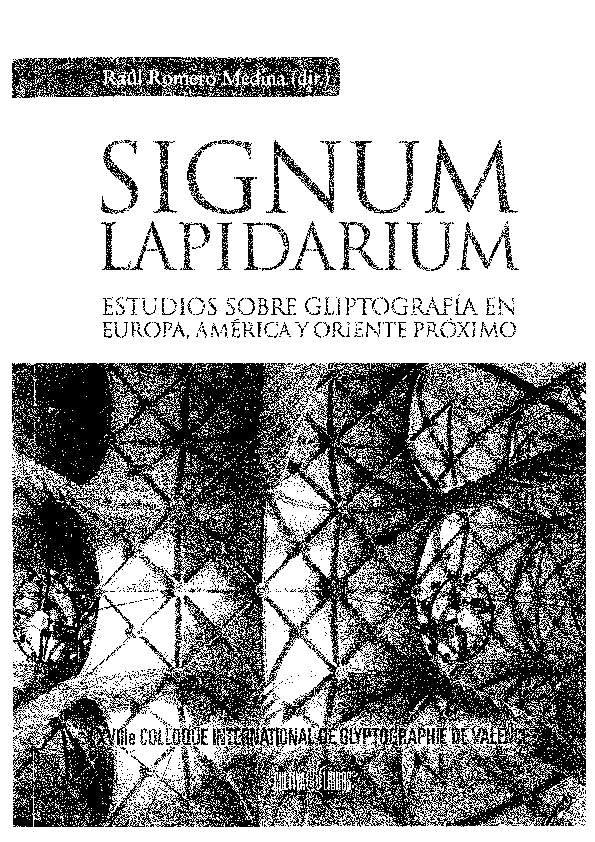 (PDF) Revisión historiográfica de los signos lapidarios en España. El estado de la cuestión ...