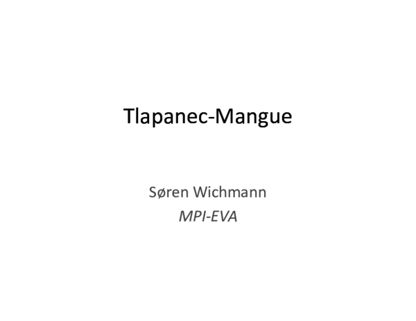 (PDF) Tlapanec-Mangue