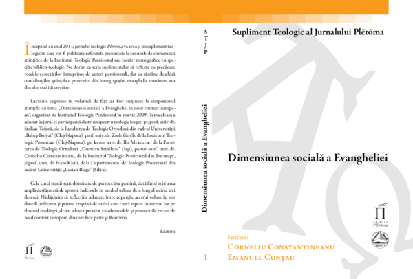 (PDF) Dimensiunea Socială a Evangheliei