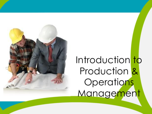 (PPT) Operation Management & Site Selection