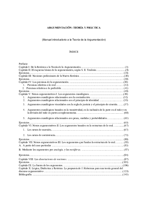 (PDF) ARGUMENTACIÓN: TEORÍA Y PRÁCTICA (Manual introductorio a la ...