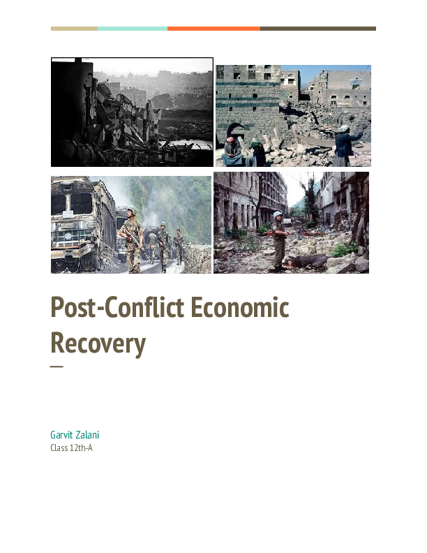 (PDF) Post-Conflict Economic Recovery