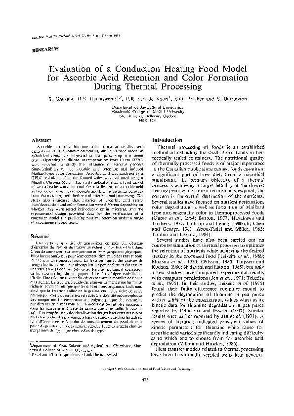 (PDF) 061 - 1989 - Evaluation of a conduction heating food model for ...