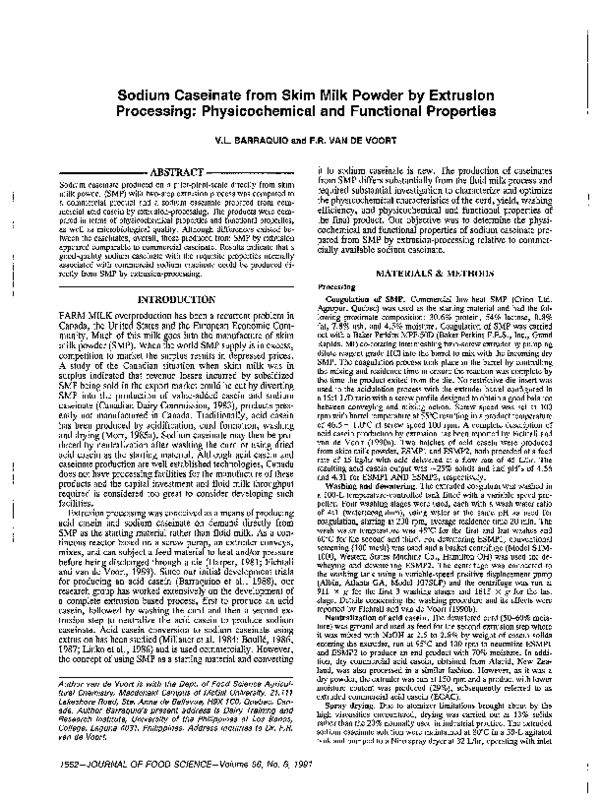 (PDF) 081 - 1991 - Sodium caseinate produced directly from skim milk ...
