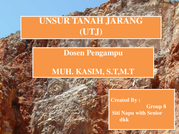 (PPT) Endapan Mineral REE