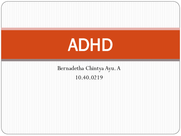 (PPT) ADHD