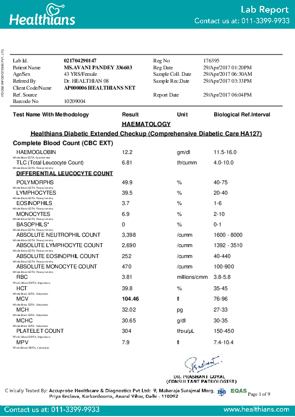 (PDF) Test Name With Methodology