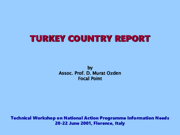 (PDF) TURKEY COUNTRY REPORT