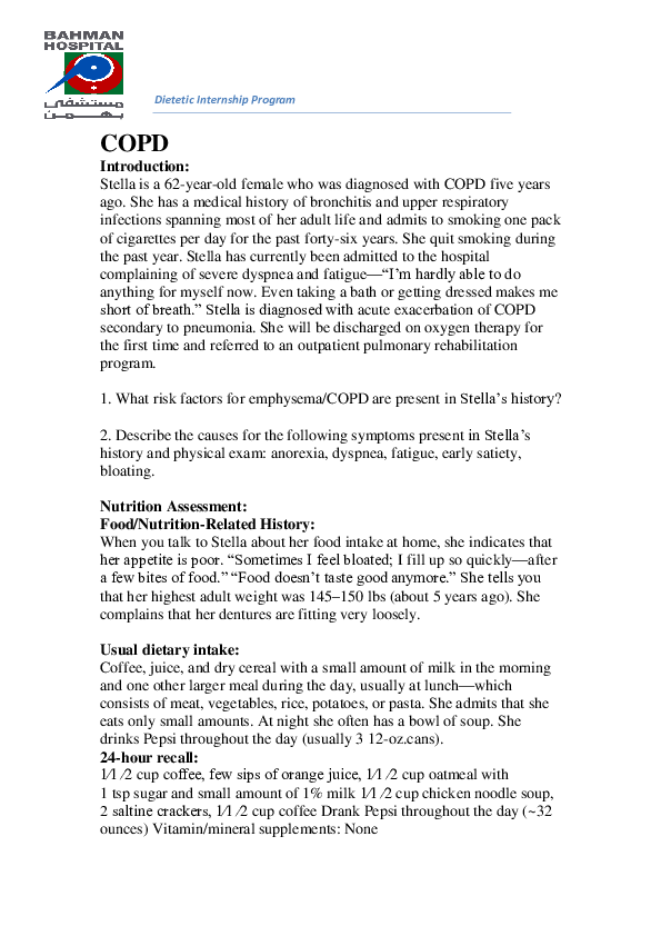 (DOC) Dietetic Internship Program