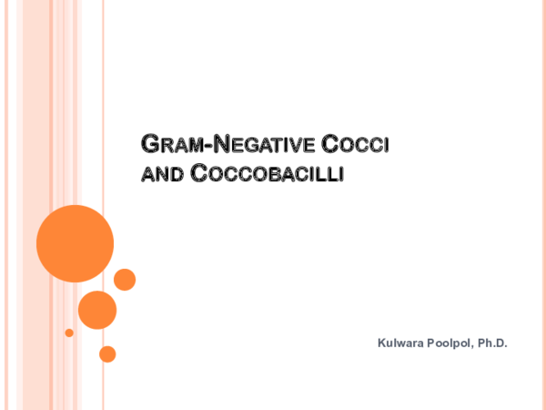 (PDF) GRAM-NEGATIVE COCCI AND COCCOBACILLI