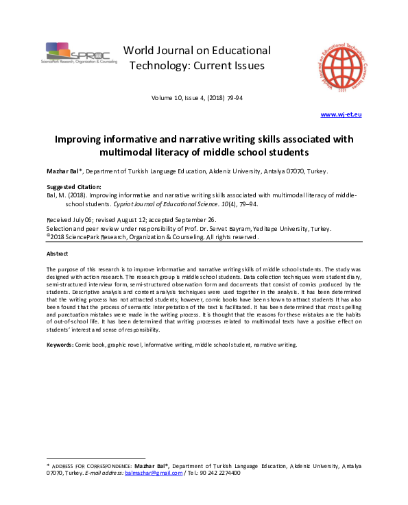 (PDF) Improving informative and narrative writing skills associated ...