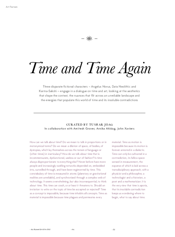 (PDF) Time and Time Again