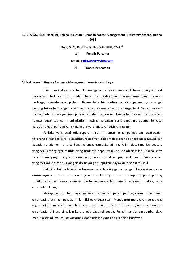 PDF Ethical Issues In Human Resource Management Beserta Contohnya pdf-ethical-issues-in-human-resource-management-beserta-contohnya