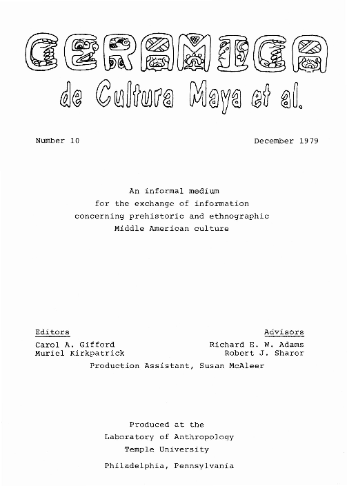 (PDF) Colha, Belize: Preliminary Comments on the 1979 Season