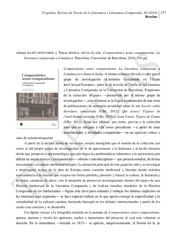 (PDF) Antoni MARTÍ MONTERDE y Teresa ROSELL NICOLÁS, eds ...